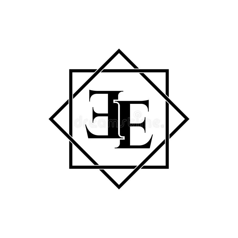 Letter EE Simple Monogram Logo Icon Design. Stock Vector - Illustration ...