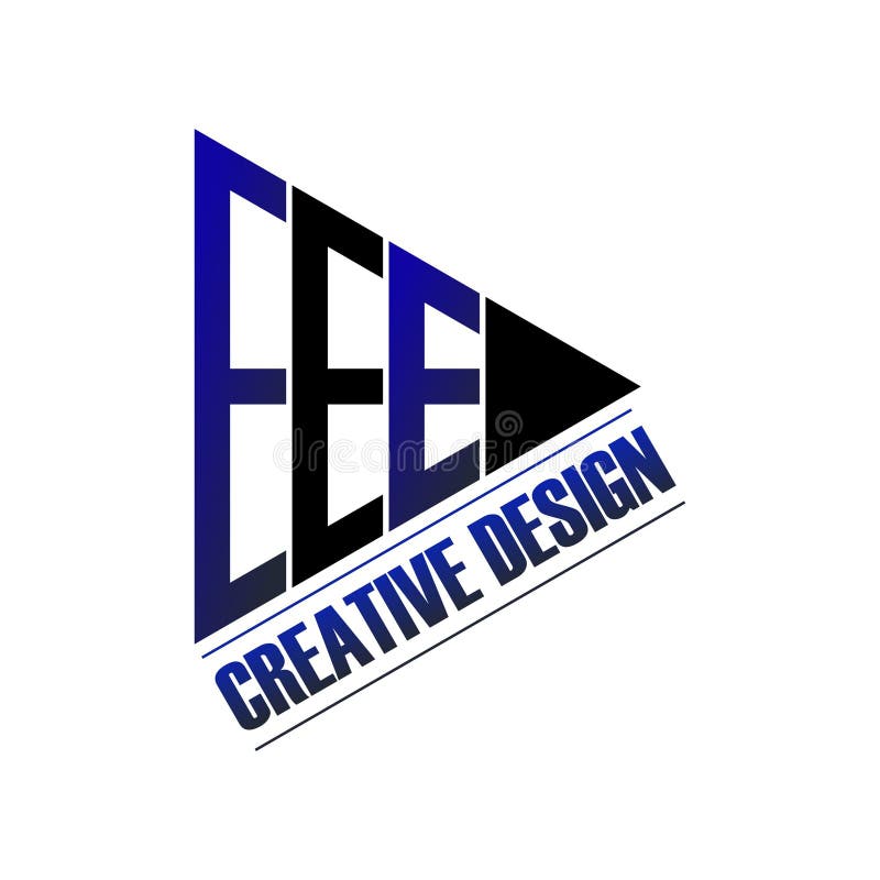 Letter EEE Simple Logo Icon Design Vector. Stock Vector - Illustration ...