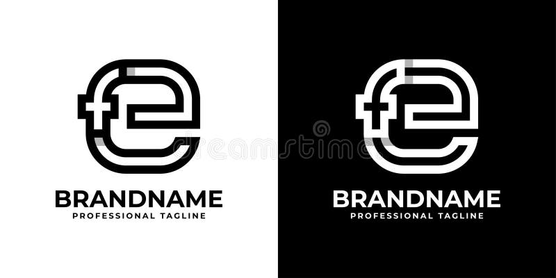 Letter EF or FE Monogram Logo, Suitable for Any Business with EF or FE ...
