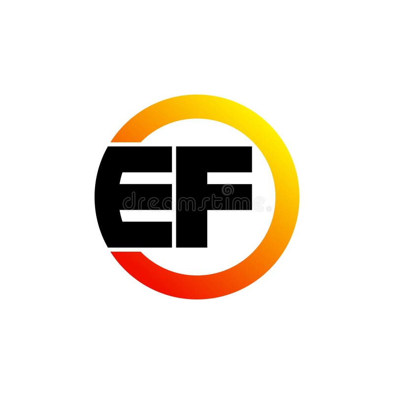 Letter EF Monogram Logo Icon Design Vector. Stock Vector - Illustration ...