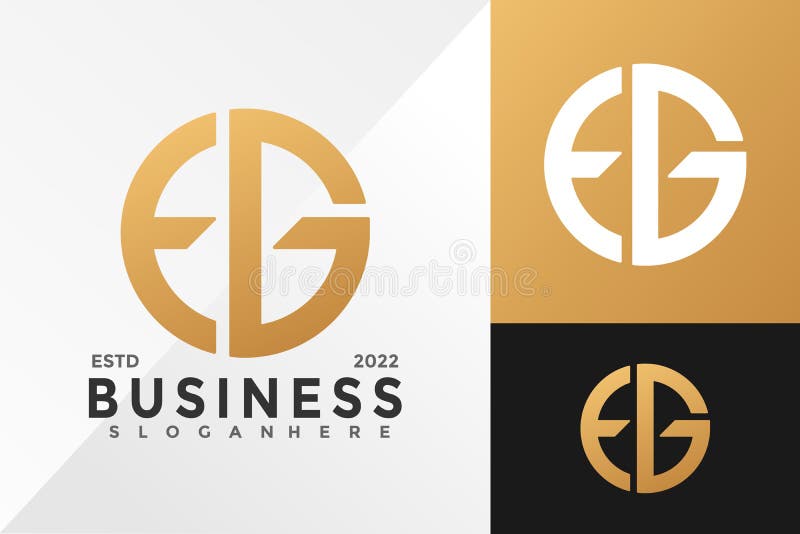 Letter EG Business Company Logo Design Vector Illustration Template ...