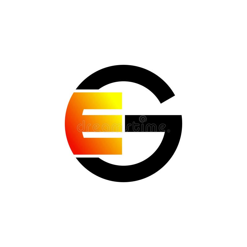 Letter EG Monogram Logo Icon Design Vector. Stock Vector - Illustration ...