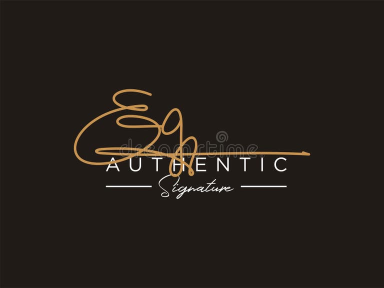 Eg Handwritten Signature Logo Stock Illustrations – 81 Eg Handwritten ...