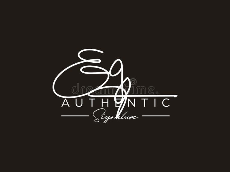 Eg Handwritten Signature Logo Stock Illustrations – 81 Eg Handwritten ...
