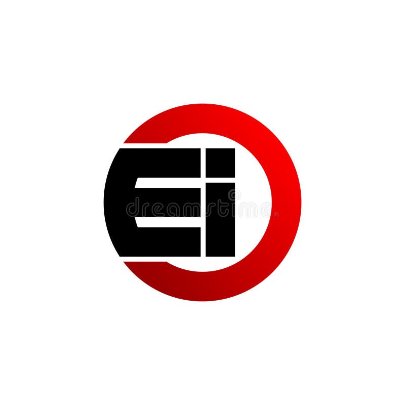 Letter EI Monogram Logo Icon Design Vector. Stock Vector - Illustration ...