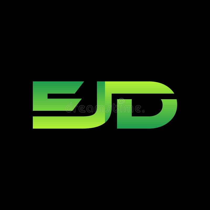 Letter EJD Modern Gradient Business Technology Simple Creative Logo ...