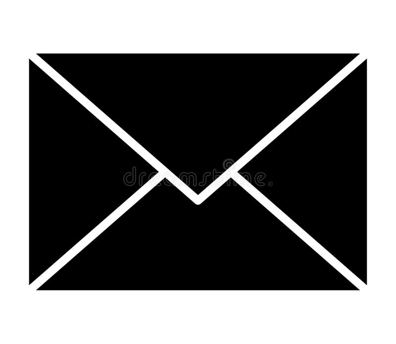 Mail Icon Set. Envelope Outline and Silhouette Stock Vector ...