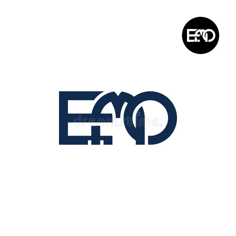 Letter EMO Monogram Logo Design Stock Vector - Illustration of letter ...
