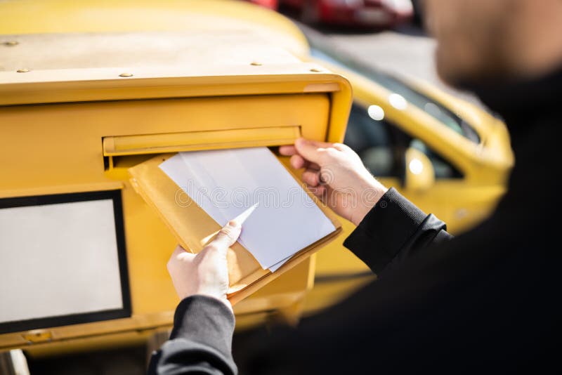 Letter in Envelope or Document in Mailbox Stock Photo - Image of post ...