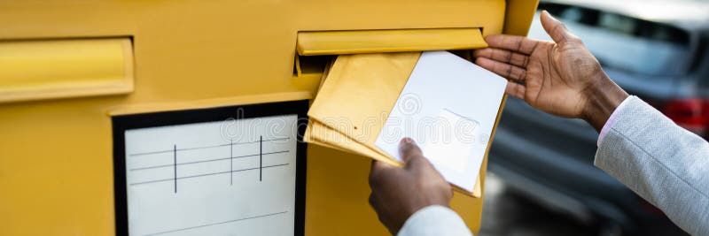 Letter in Envelope or Document in Mailbox Stock Photo - Image of ...