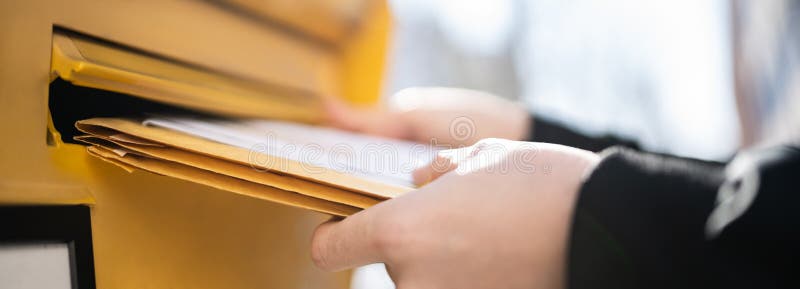Letter in Envelope or Document in Mailbox Stock Photo - Image of object ...