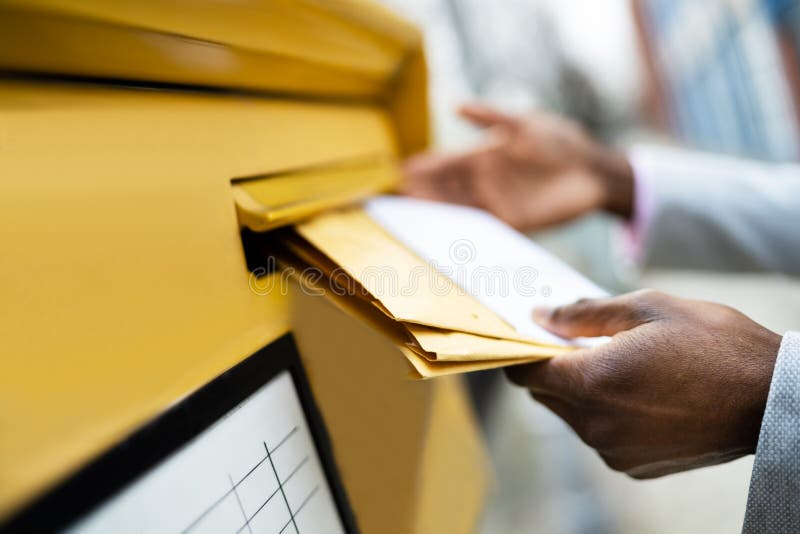 Letter in Envelope or Document in Mailbox Stock Photo - Image of ...