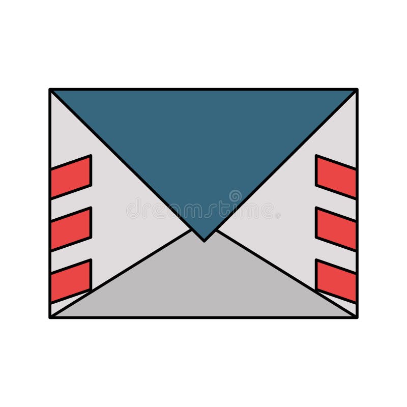 Letter Envelope Mail Symbol Isolated Stock Vector - Illustration of ...