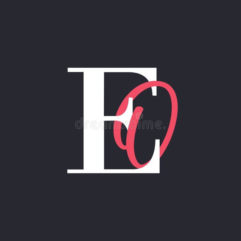 Letter EO Logo. Perfectly Blended Initials EO Letter Logo Design Stock ...