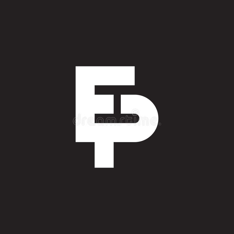 Letter Ep Linked Simple Geometric Logo Vector Stock Vector ...