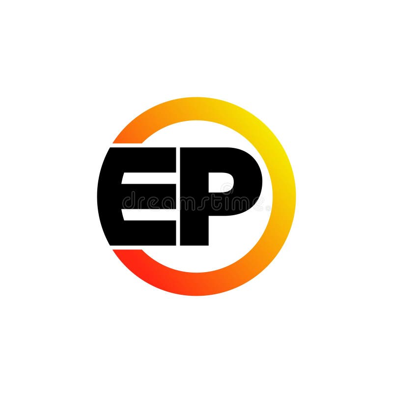 Letter EP Monogram Logo Icon Design Vector. Stock Vector - Illustration ...