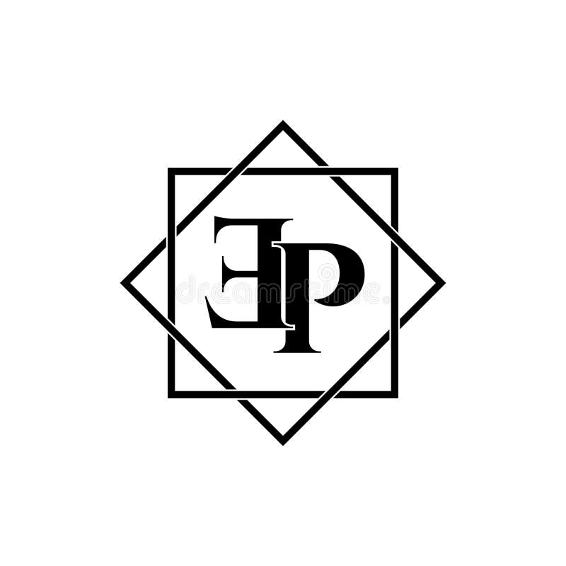 Letter EP Simple Monogram Logo Icon Design. Stock Vector - Illustration ...