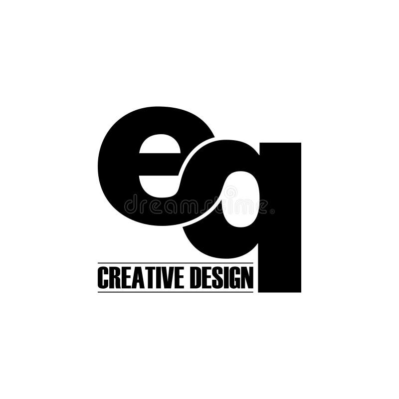 Letter EQ Monogram Logo Icon Design Vector. Stock Vector - Illustration ...