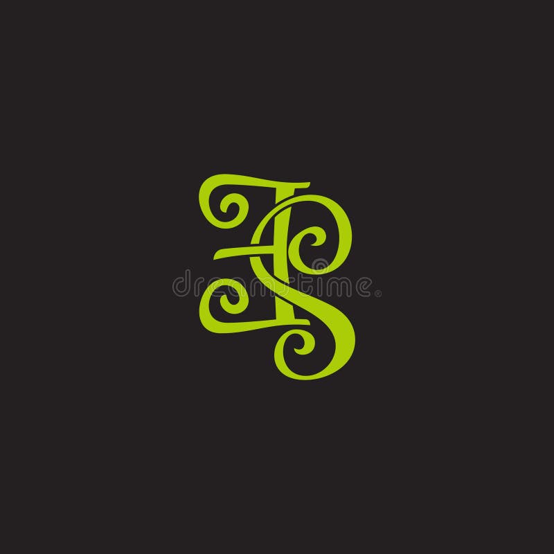 Letter Es Curves Green Ribbon Logo Vector Stock Illustration ...