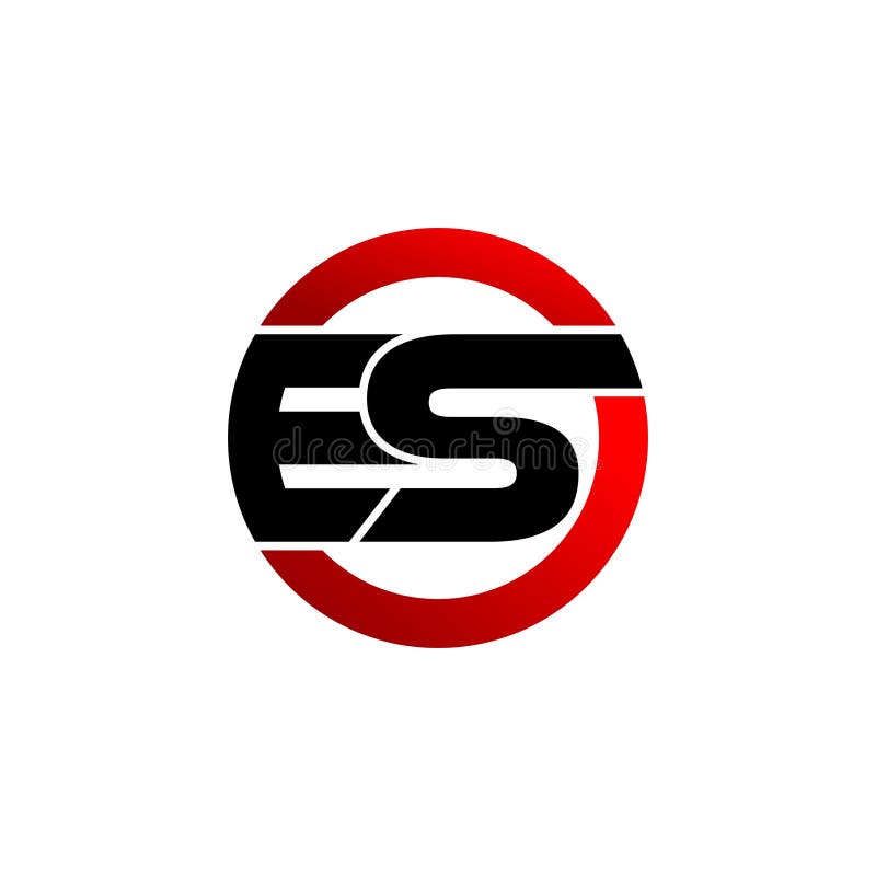 Letter ES Monogram Logo Icon Design Vector. Stock Vector - Illustration ...