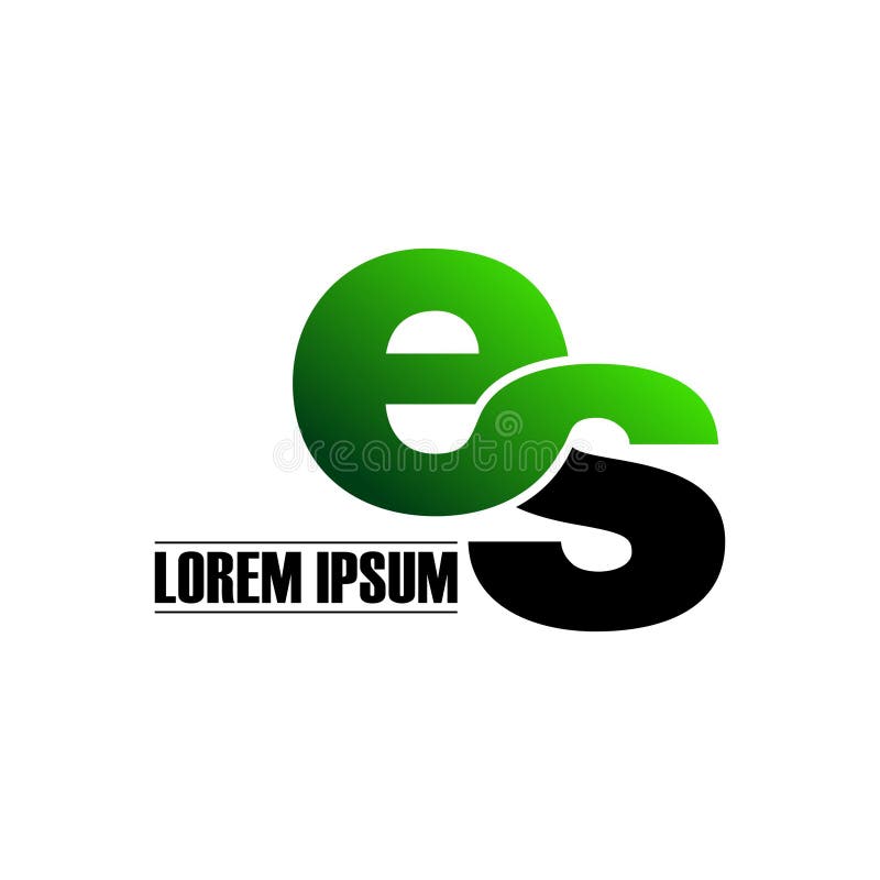 Letter ES Monogram Logo Icon Design Vector. Stock Vector - Illustration ...
