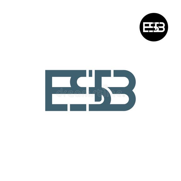 Letter ESB Monogram Logo Design Stock Vector - Illustration of brand ...