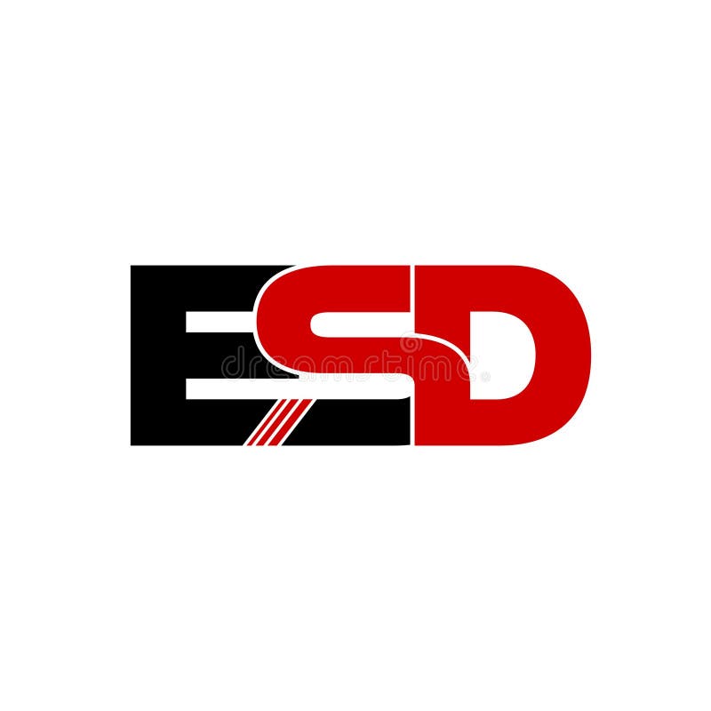 Letter ESD Simple Monogram Logo Icon Design. Stock Vector ...