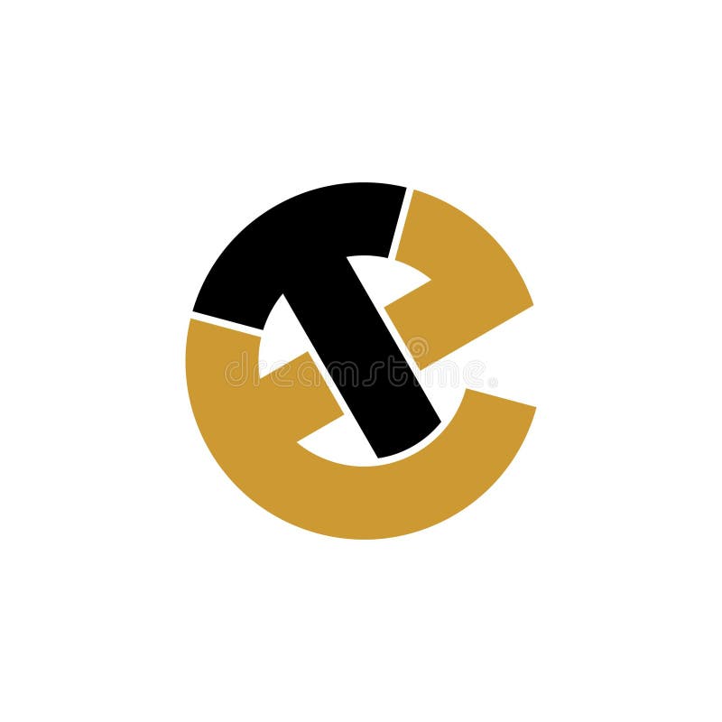 Letter ET Simple Monogram Logo Icon Design. Stock Vector - Illustration ...