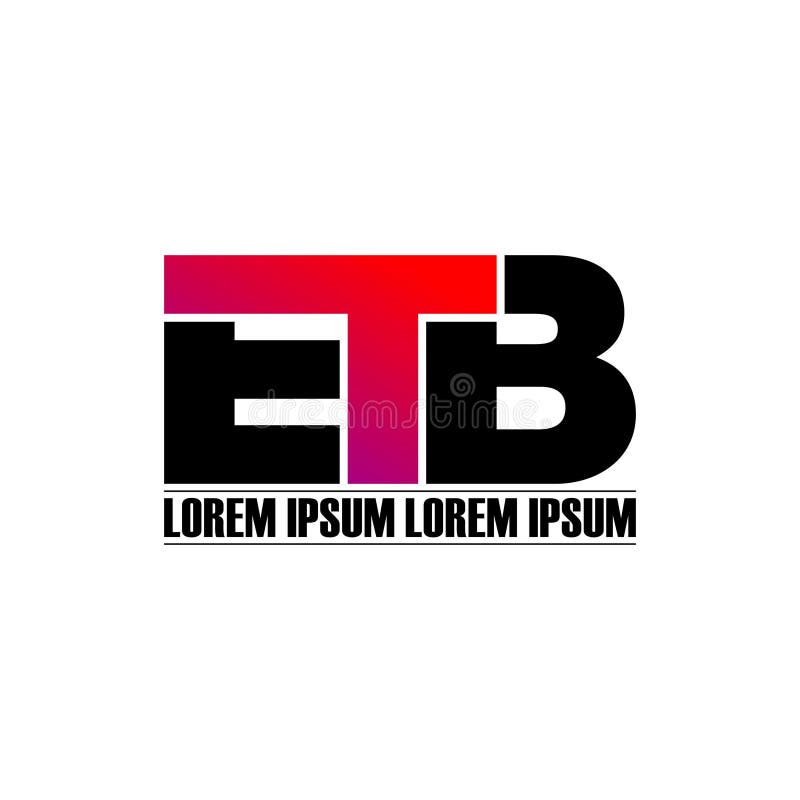 Letter ETB Simple Monogram Logo Icon Design. Stock Vector ...