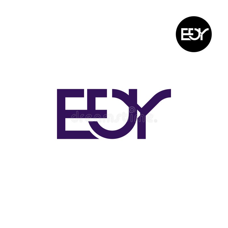 Letter EUY Monogram Logo Design Stock Vector - Illustration of monogram ...