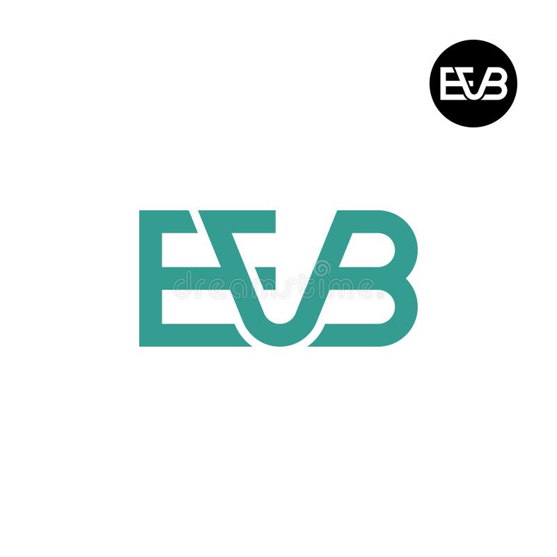 Letter EVB Monogram Logo Design Stock Vector - Illustration of ...
