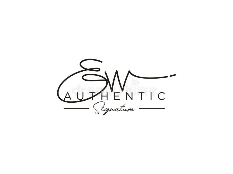 Signature Ew Stock Illustrations – 244 Signature Ew Stock Illustrations ...
