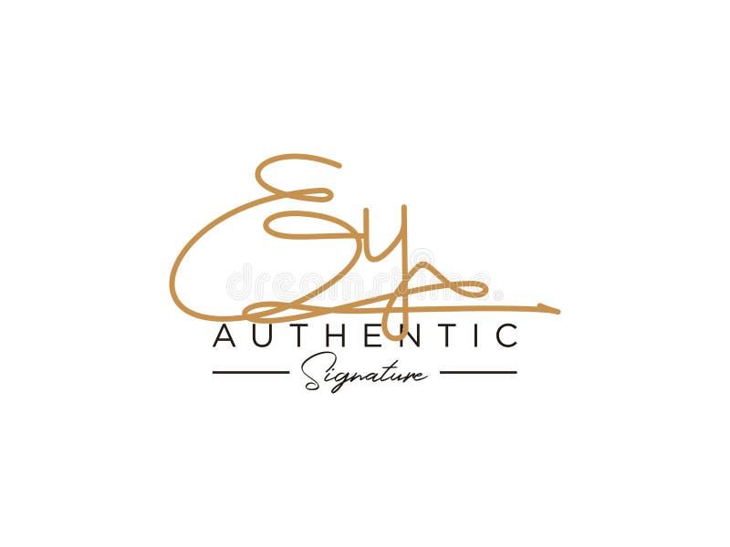 Letter EY Signature Logo Template Vector Stock Vector - Illustration of ...