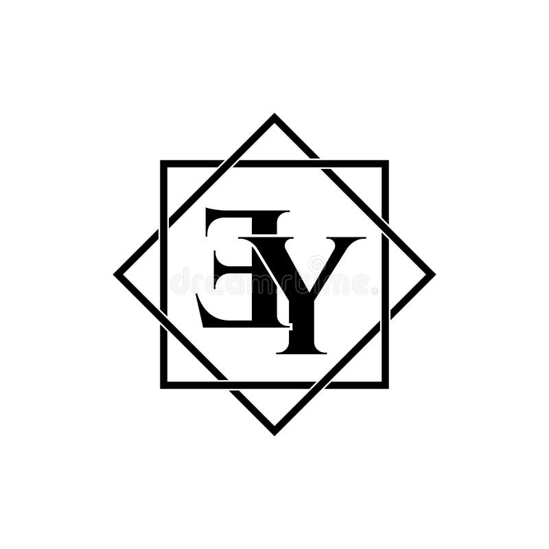 Letter EY Simple Monogram Logo Icon Design. Stock Vector - Illustration ...