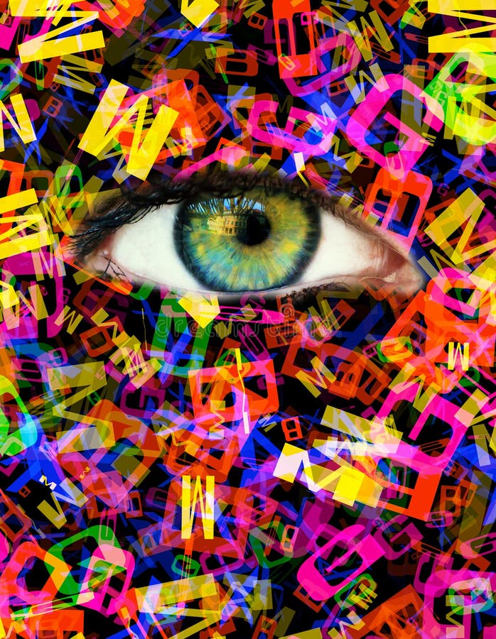 Letter eye stock photo. Image of detail, creative, friendly - 37697126