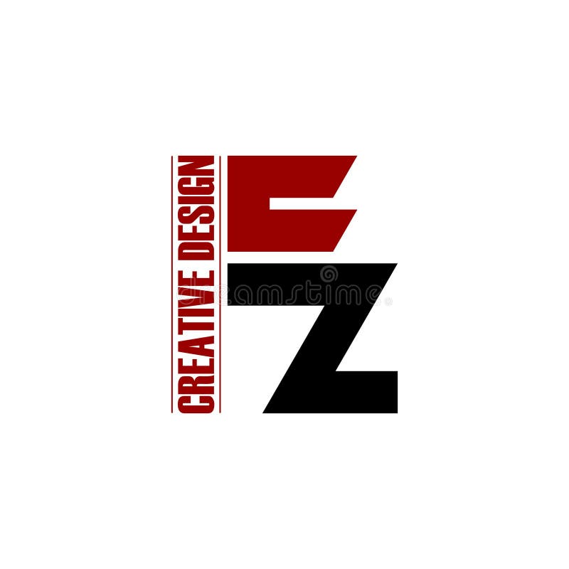 Letter EZ Monogram Logo Icon Design Vector. Stock Vector - Illustration ...