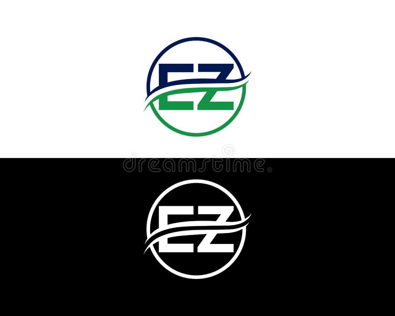 Letter EZ Logo Icon Vector Design Concept Stock Vector - Illustration ...