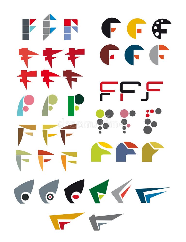 Letter F Symbols Stock Illustrations – 747 Letter F Symbols Stock ...