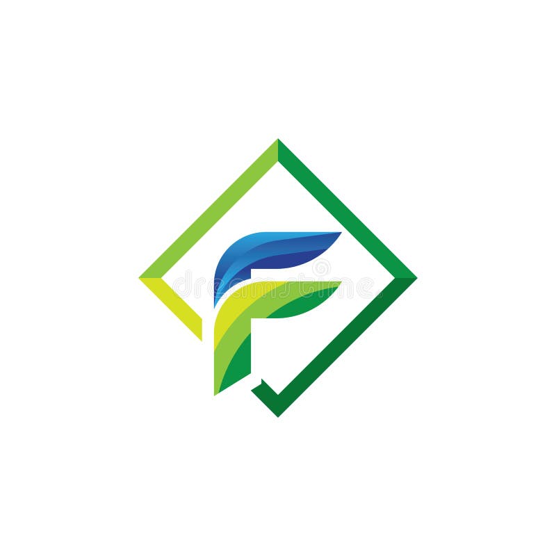 Letter F Abstract Logo Vector. Stock Vector - Illustration of line ...