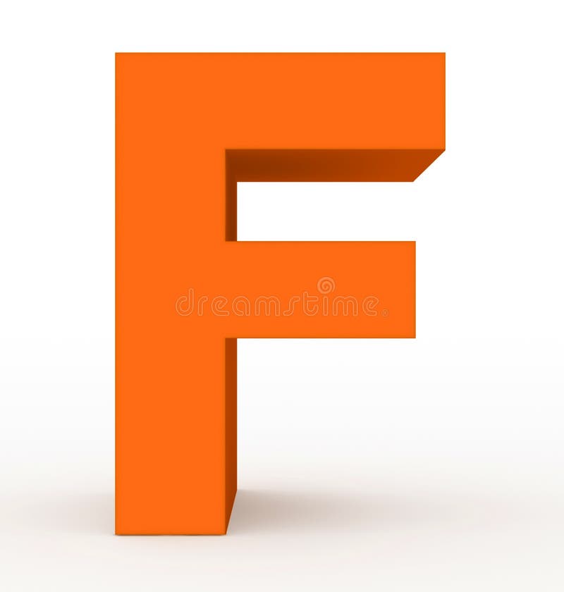 Letter K 3d Orange Isolated on White Stock Illustration - Illustration ...