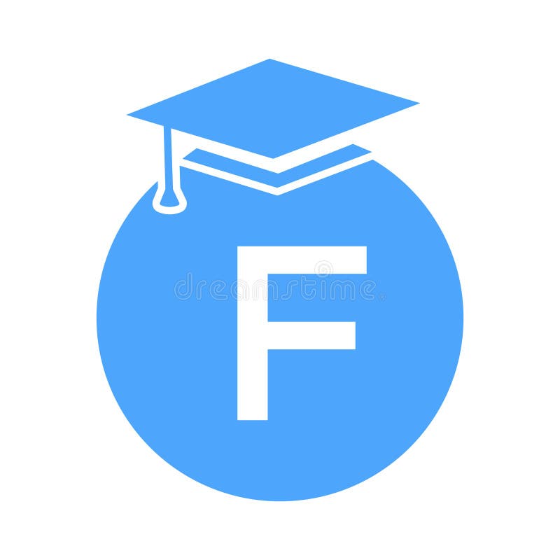 Letter F Education Logo Template. Education Logotype Concept with ...