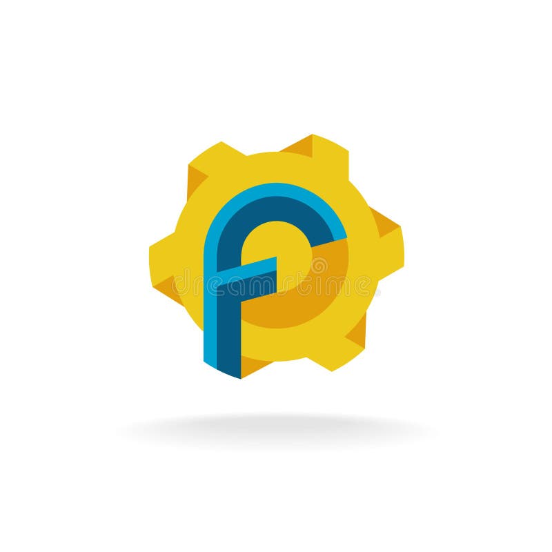 Letter F with Fan or Tech Sun Symbol Logo Stock Vector - Illustration ...