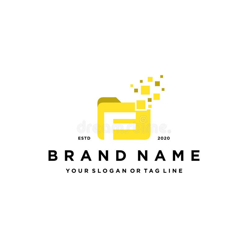 Letter V File Folder Logo Design Vector Stock Vector - Illustration of ...