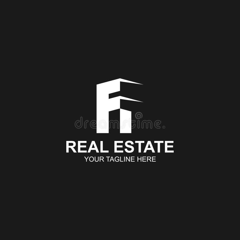 Letter F Logo Design for Building or Real Estate with Creative ...