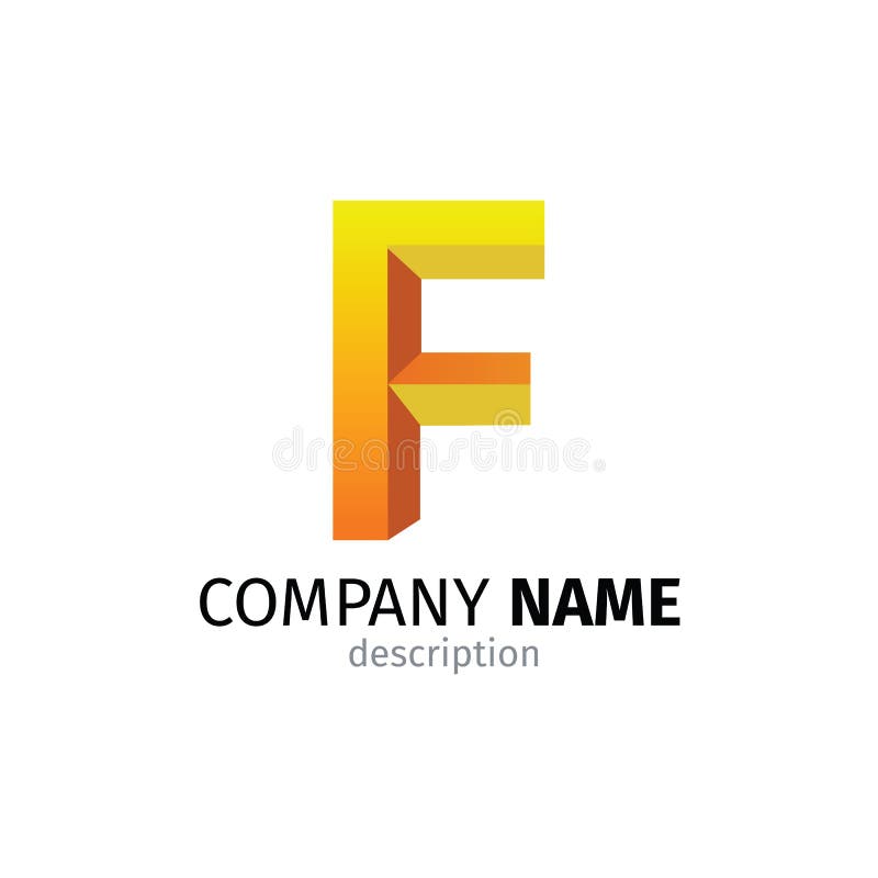 Letter F Logo Icon Design Template Elements Stock Illustration ...