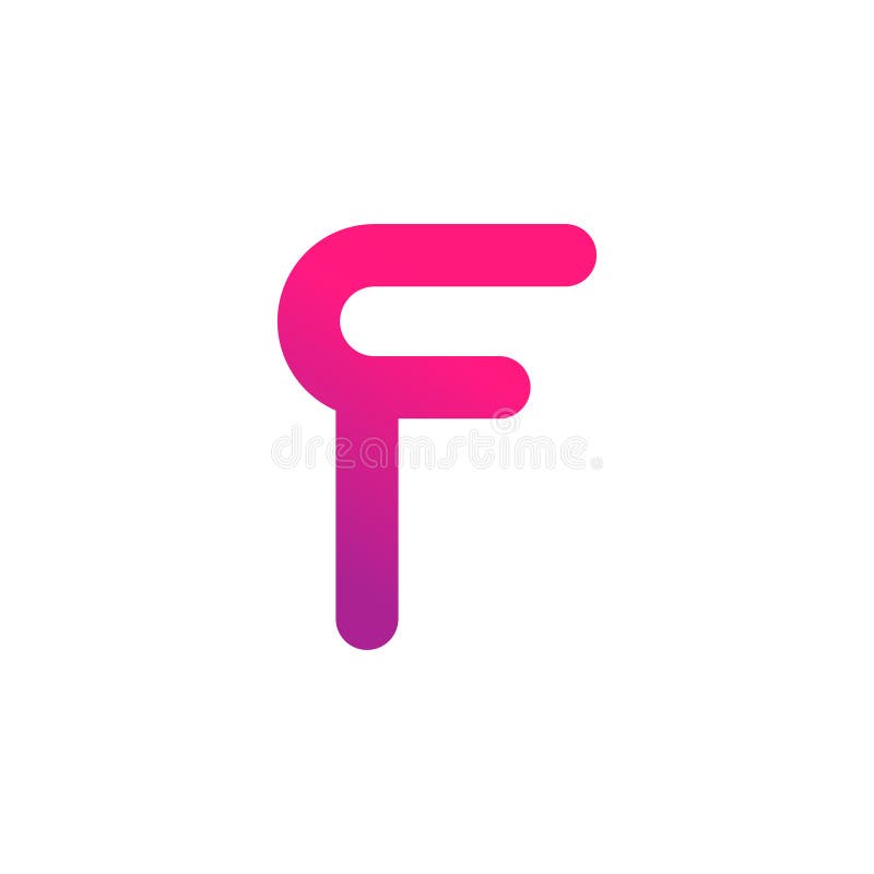 Letter F Modern Logo Design Stock Illustration - Illustration of icon ...