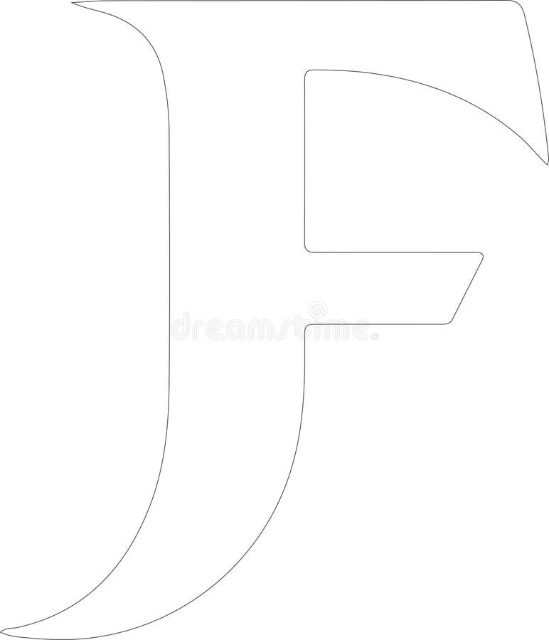 Coloring Book Letter F Stock Illustrations – 227 Coloring Book Letter F ...