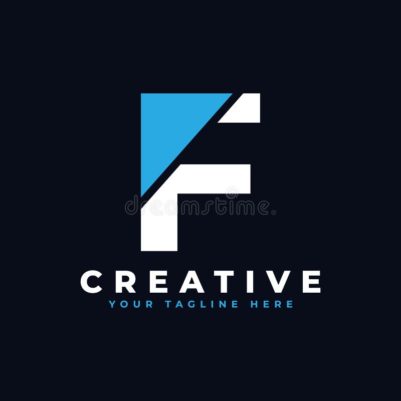 Letter F Tech Logo. Design Vector Illustration Modern Monogram Icon ...