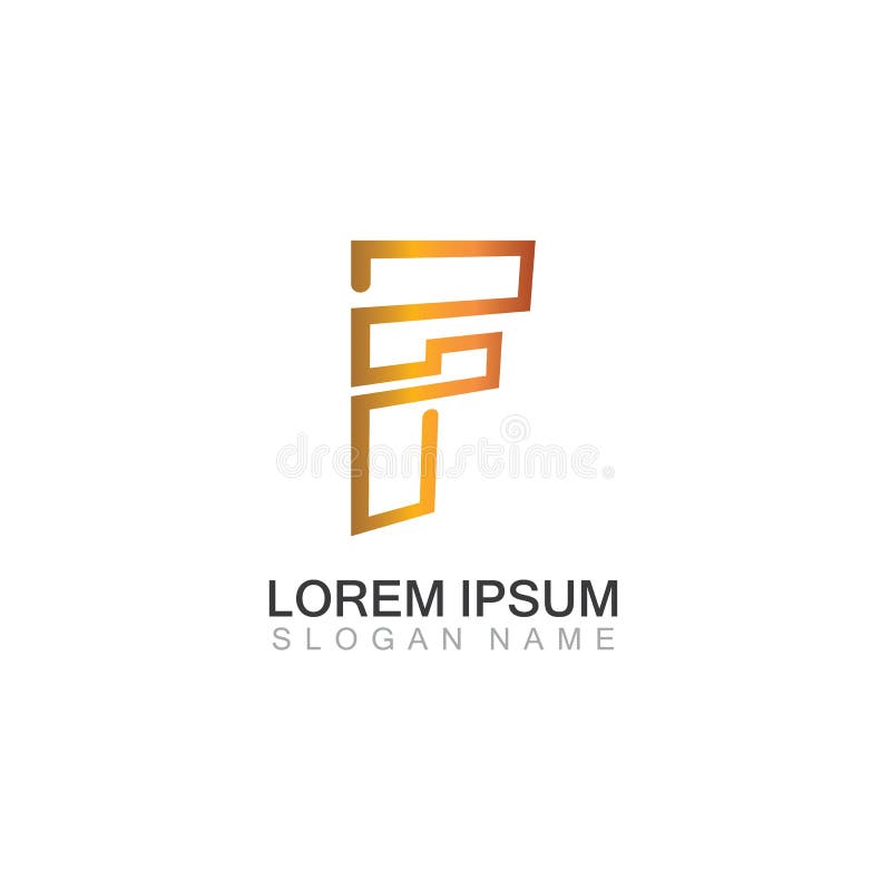 Letter F Technology Logo Concept. Creative and Elegant Logo Design ...