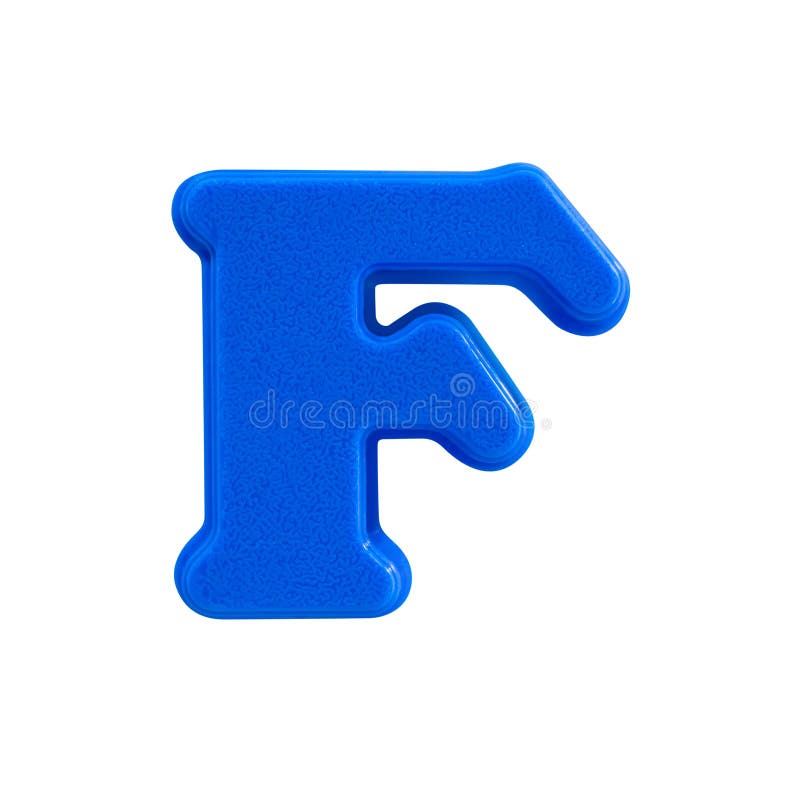 Letter F Uppercase Alphabet Plastic White Background Clipping Path ...